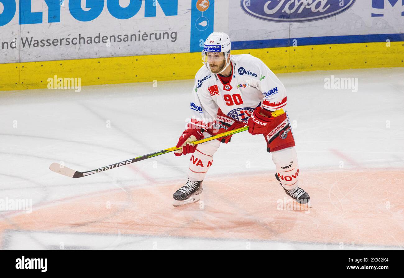 SC Rapperswil-Jona Lakers Stürmer #90 Jordan Schroeder während dem ...