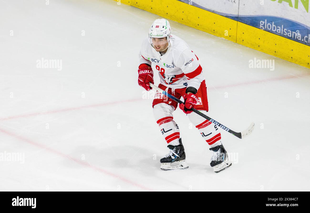 Lausanne HC Stürmer #88 Daniel Audette während dem ...