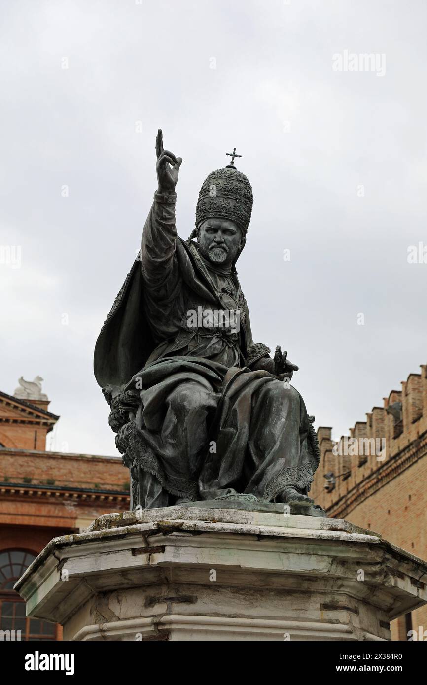 17th century statue in Rimini of Pope Paul V who was born Camillo ...