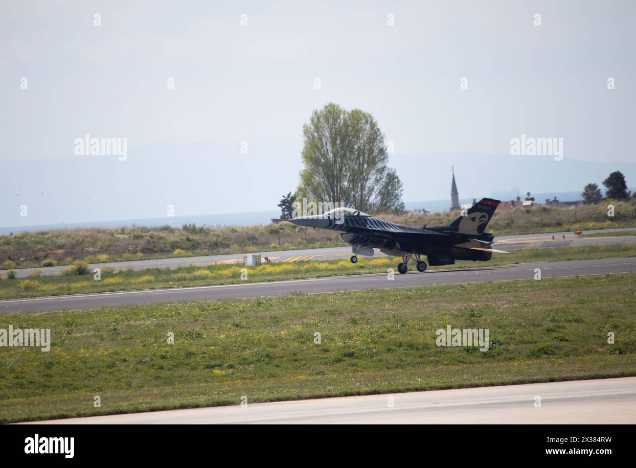 Istanbul, Atatürk Airport, Turkey- 28.04.2023 Solo Turk, Turkish F-16C ...