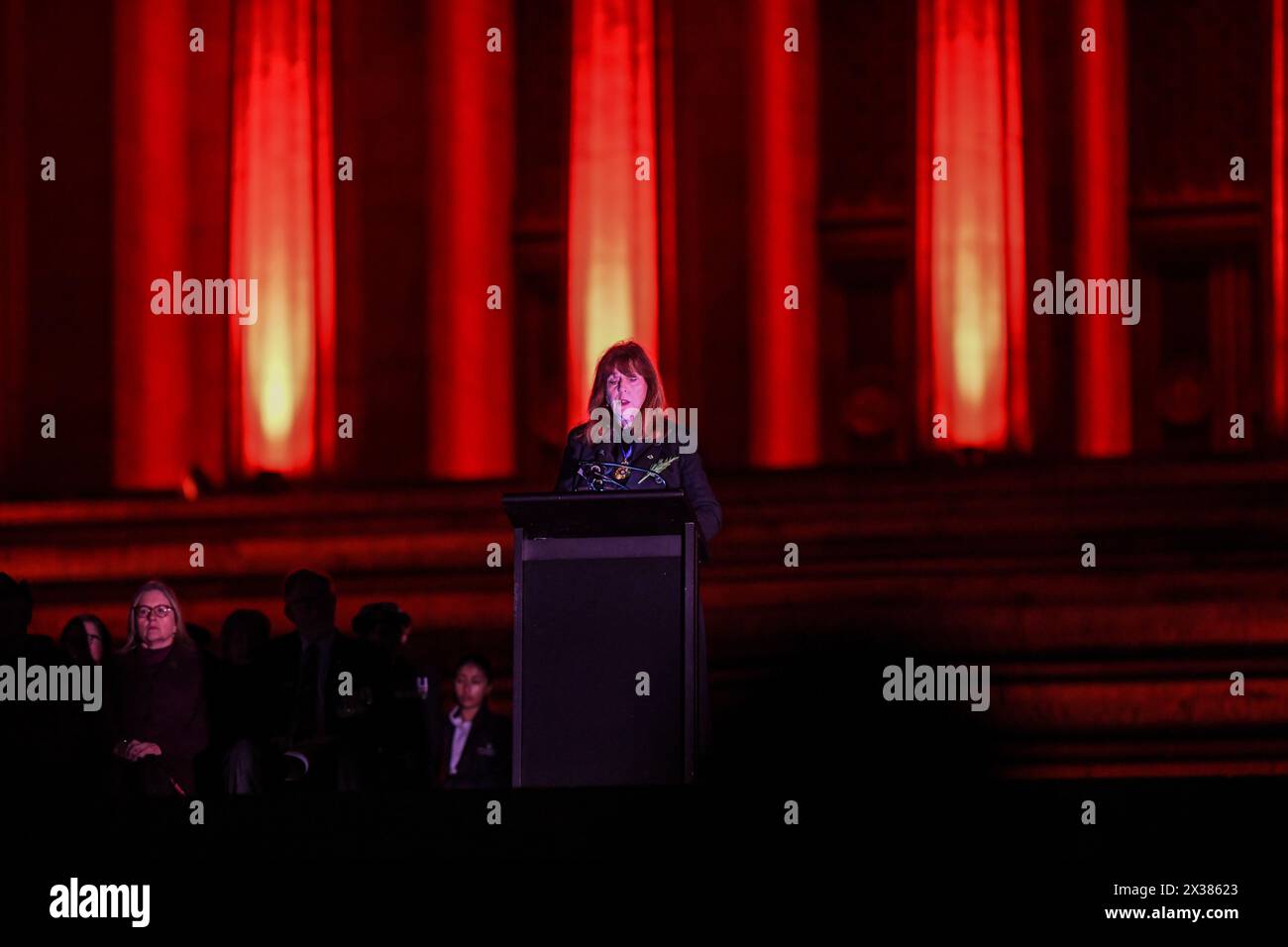 Governor of Victoria Professor Margaret Gardner AC speaks during ANZAC ...