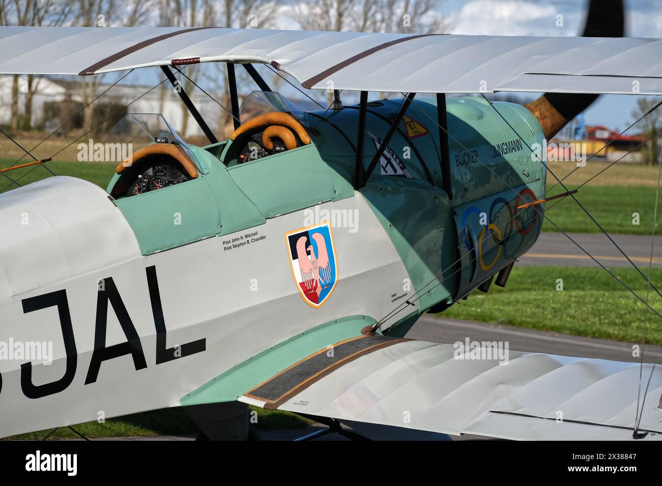 The Bücker Bü 131 Jungmann is a basic biplane trainer aircraft design ...