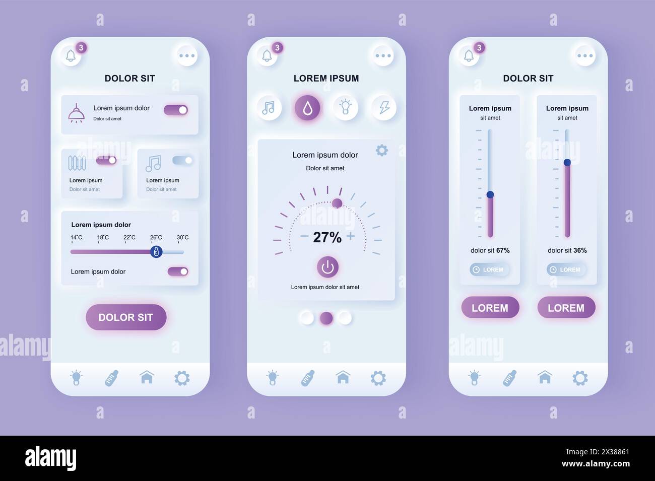 Skeuomorphism vector vectors Stock Vector Images - Alamy