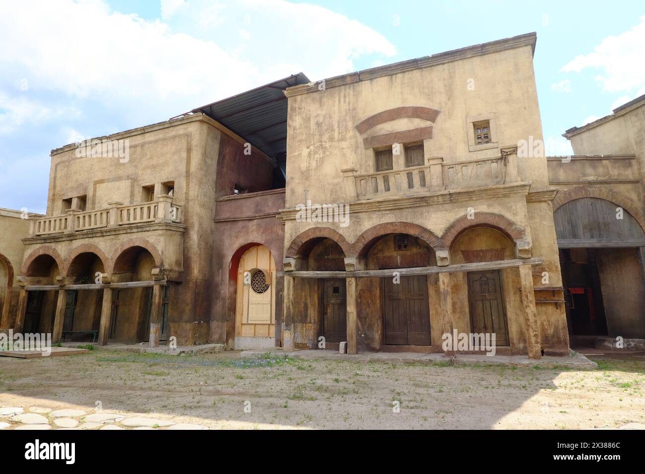 Ancient Rome standing set (2004) at Cinecitta movie studios, for ...