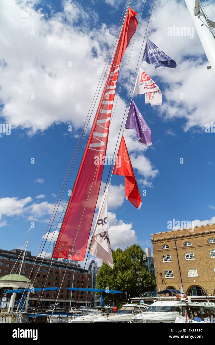 The Maiden yacht, London Stock Photo - Alamy