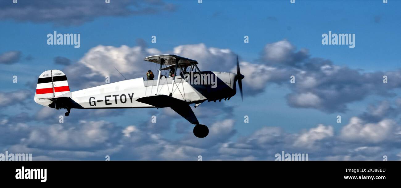 The Bücker Bü 131 Jungmann is a basic biplane trainer aircraft design ...