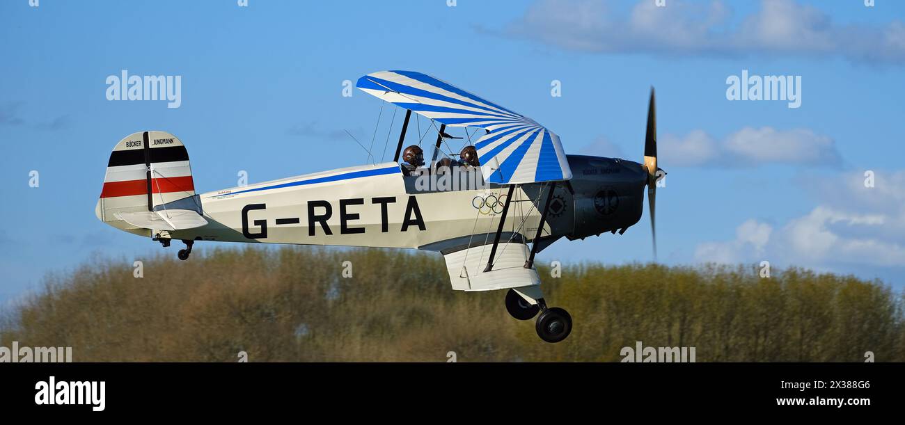 The Bücker Bü 131 Jungmann is a basic biplane trainer aircraft design ...