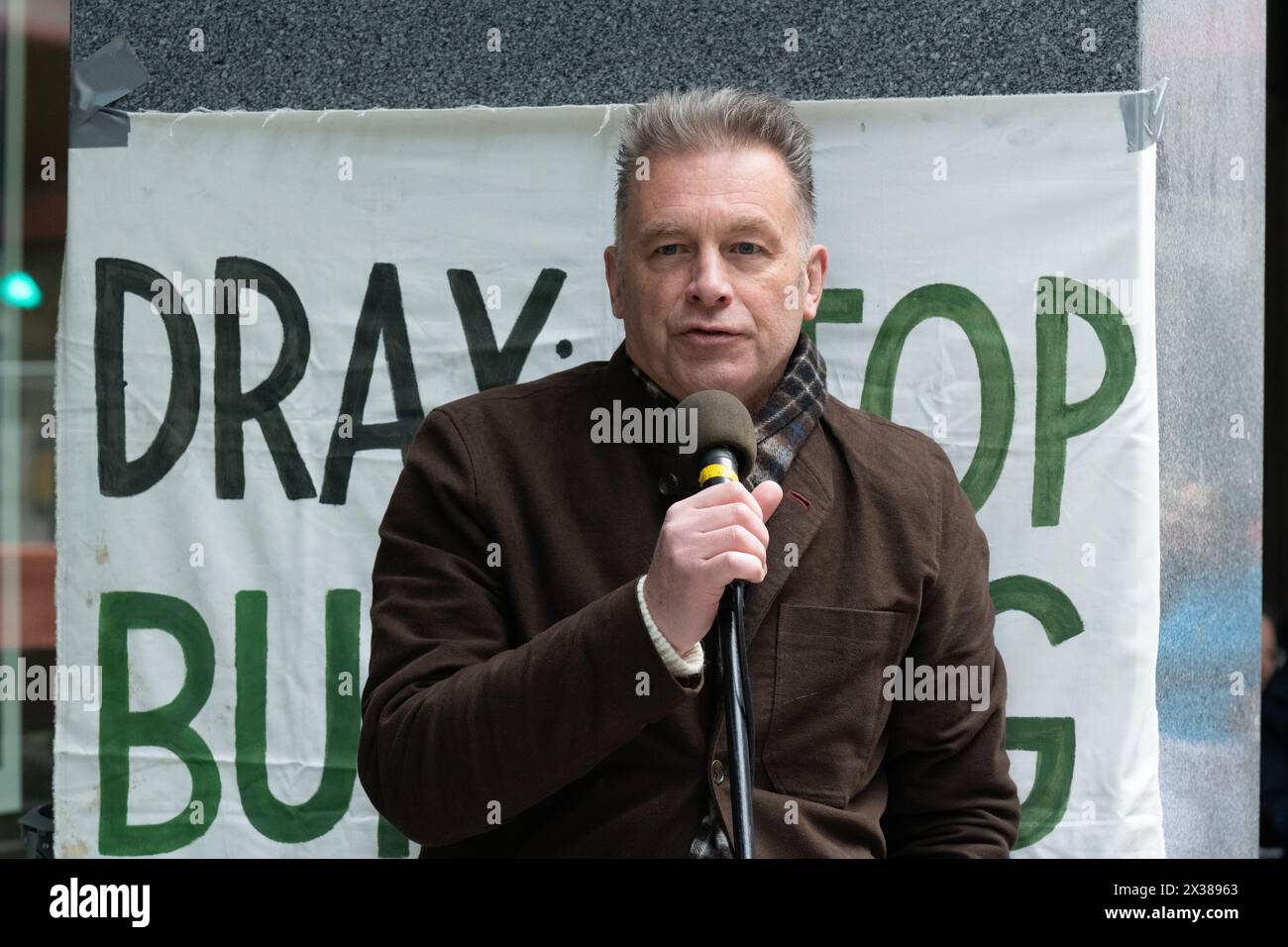 London, UK. 25 April, 2024. TV presenter and conservationist CHRIS ...