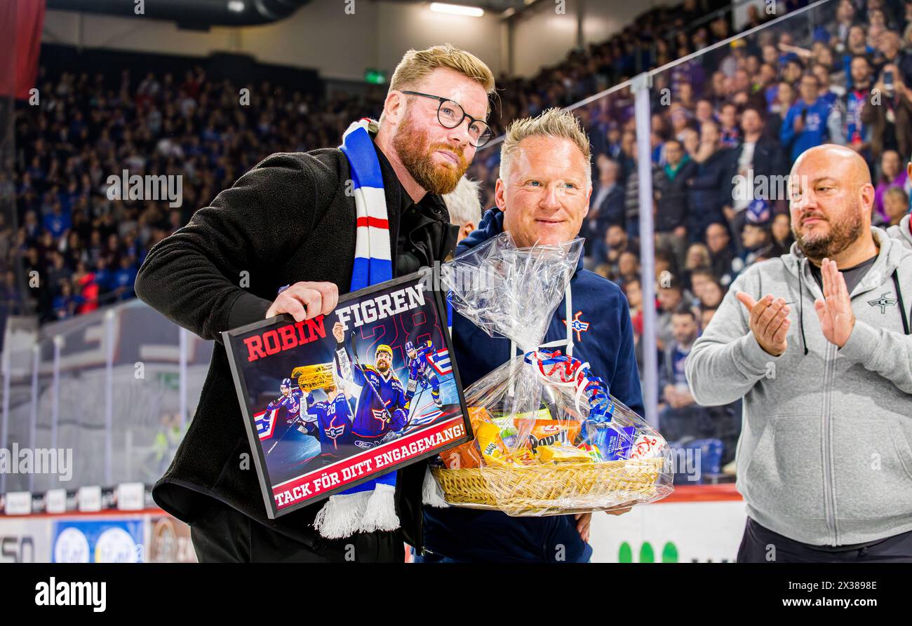 Der schwedische Eishockeyspieler Robin Figren, welcher auf die Saison ...