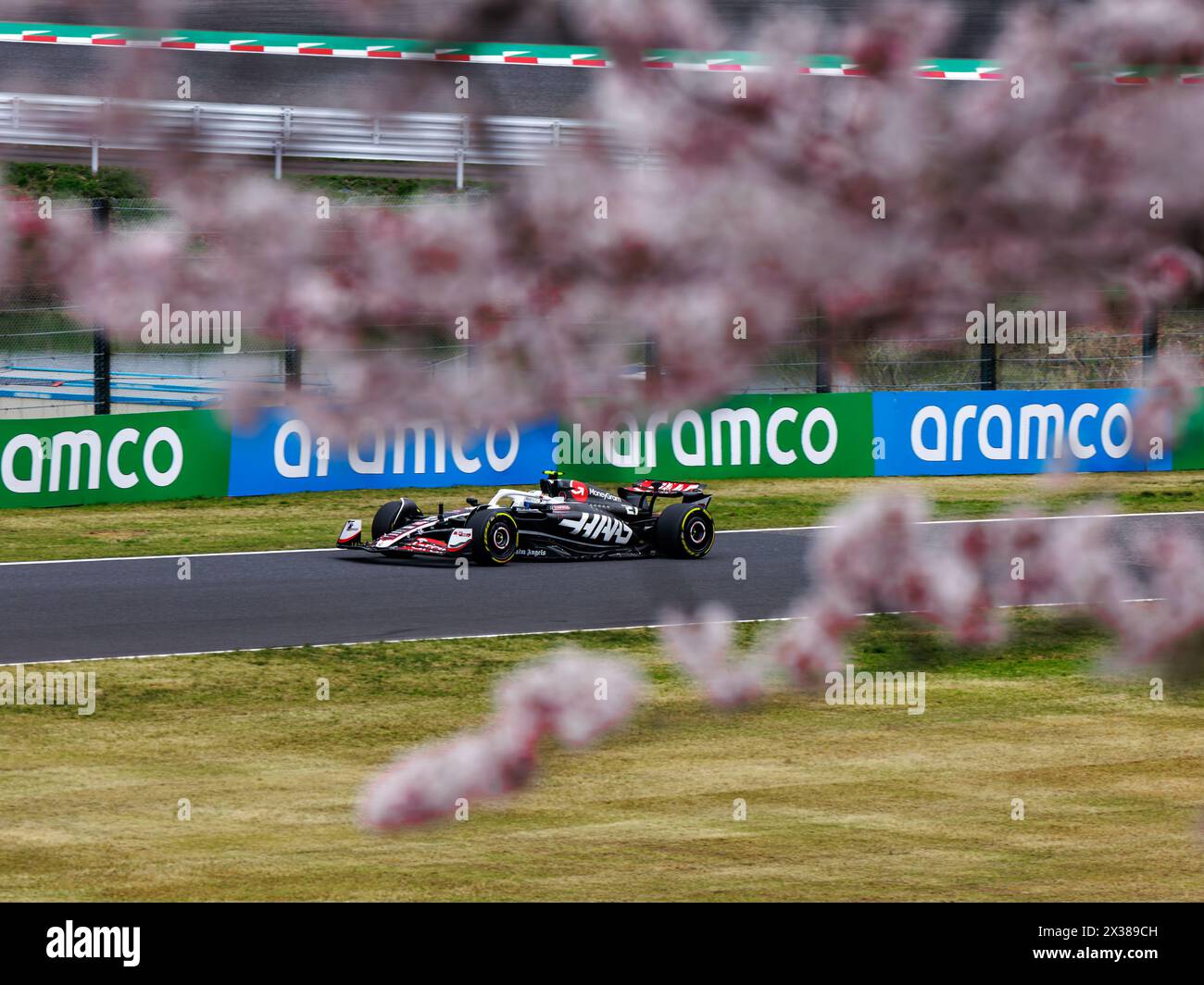 Suzuka Circuit, 5 April 2024: Nico Hulkenberg (GER) of the Haas F1 ...