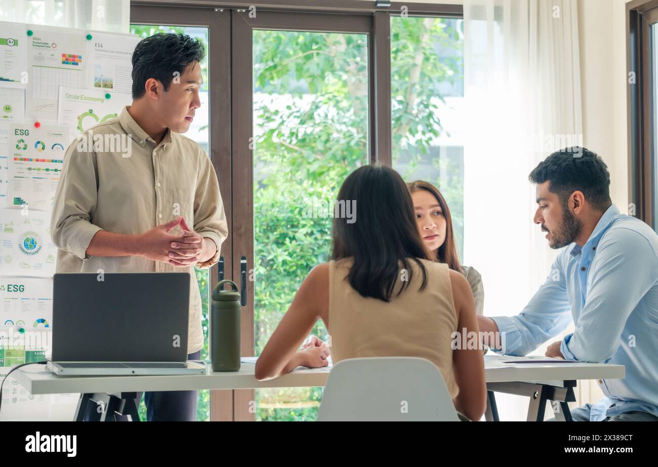 diversity team presentation in ESG (environment,socail,governance) sustainability business goals ...