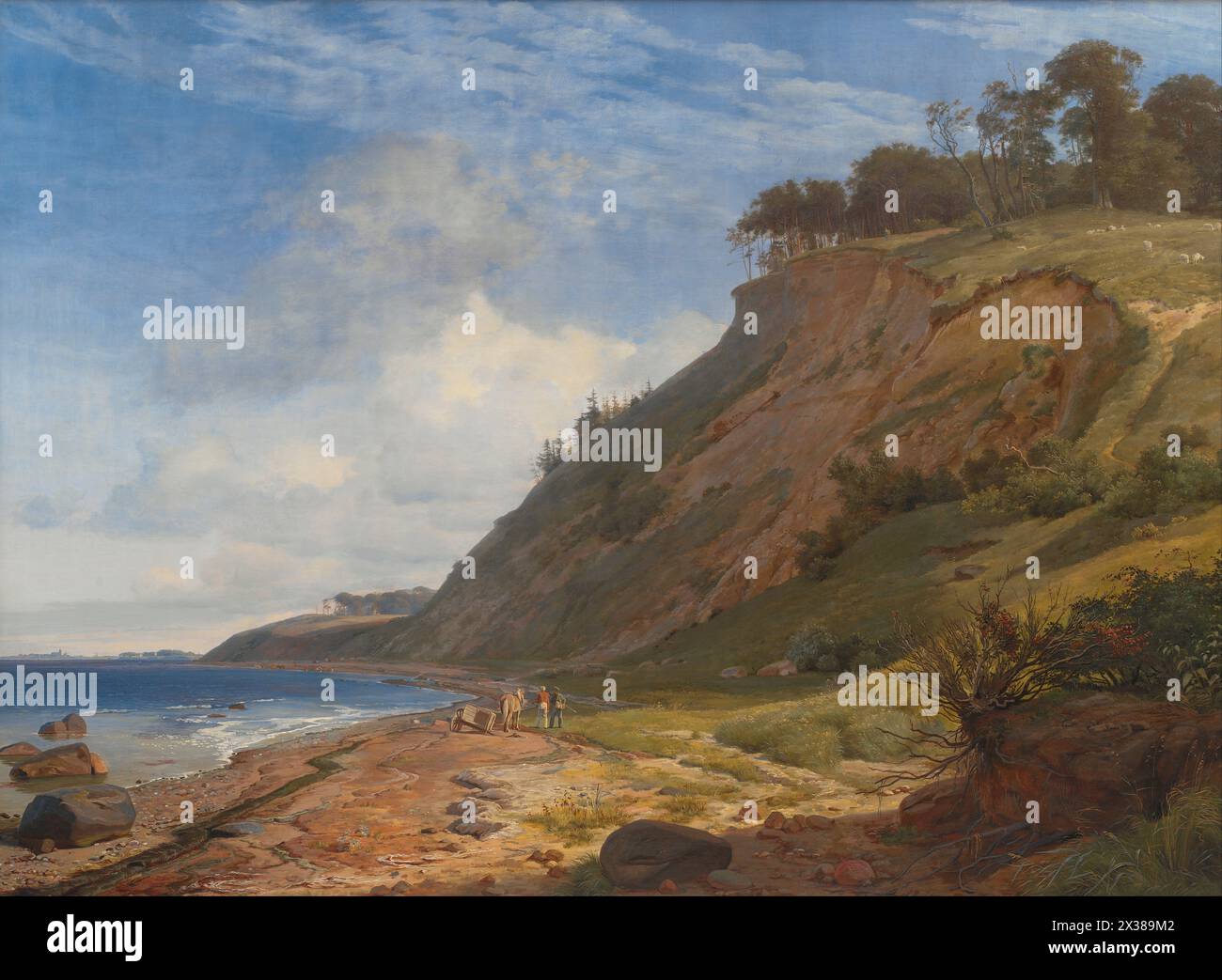 A Danish Coast. View from Kitnæs on Roskilde Fjord (1843) Johan Lundbye ...