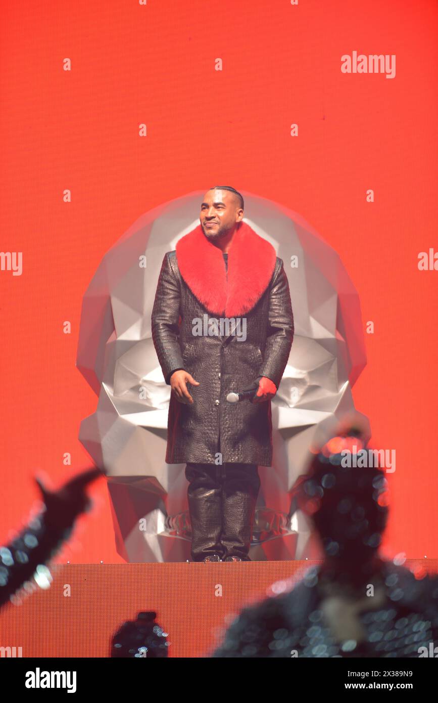 MIAMI, FL-APRIL 21: Don Omar performs during Don Omar “Back To ...
