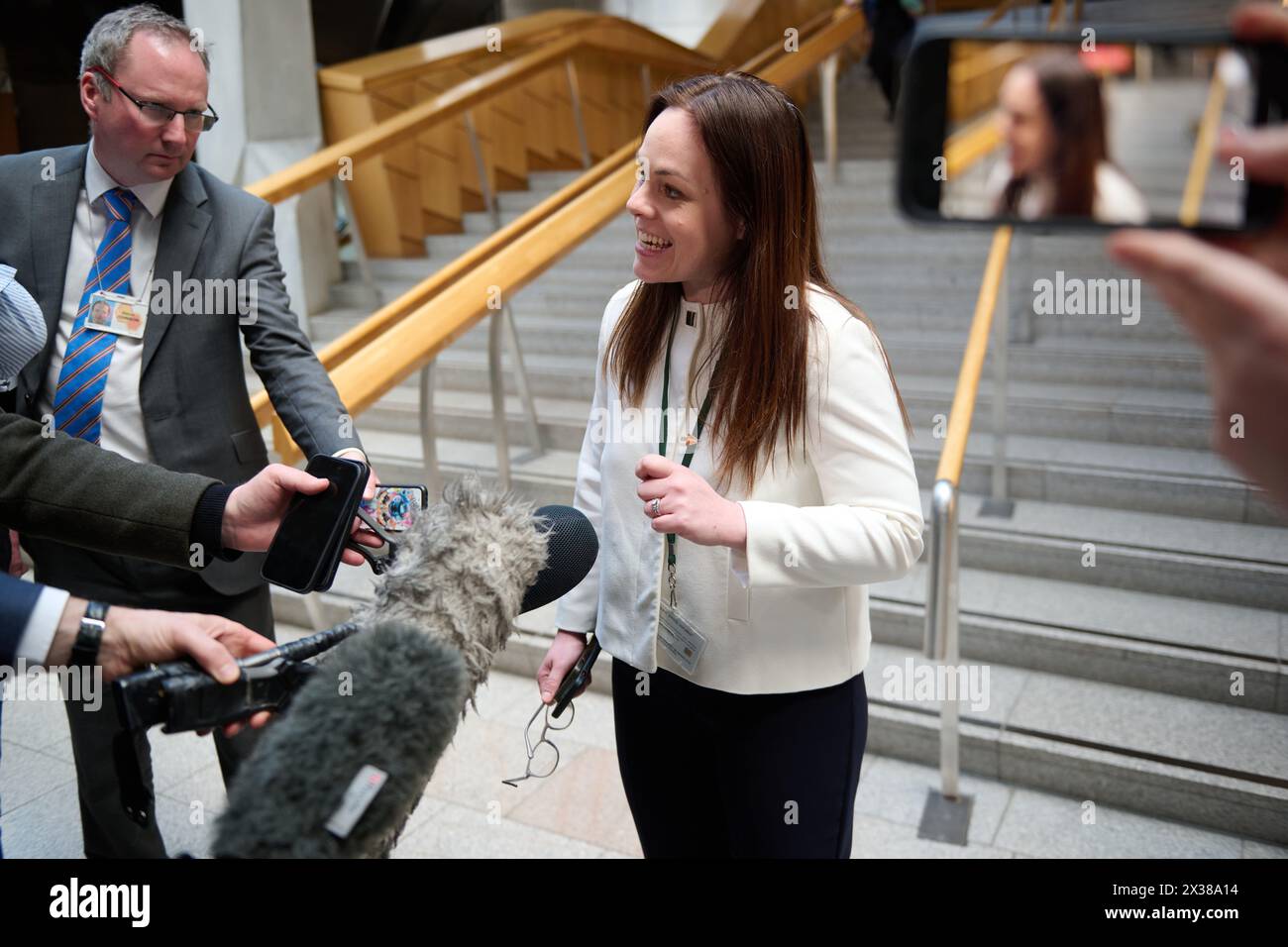 Edinburgh Scotland, UK 25 April 2024. Kate Forbes MSP at the Scottish ...
