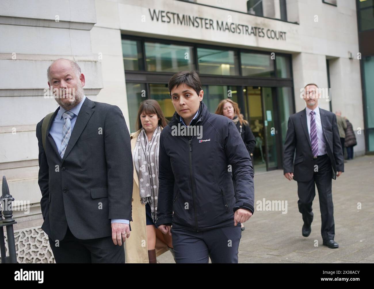 Pc Rachel Comotto leaves Westminster Magistrates' Court, London, who ...