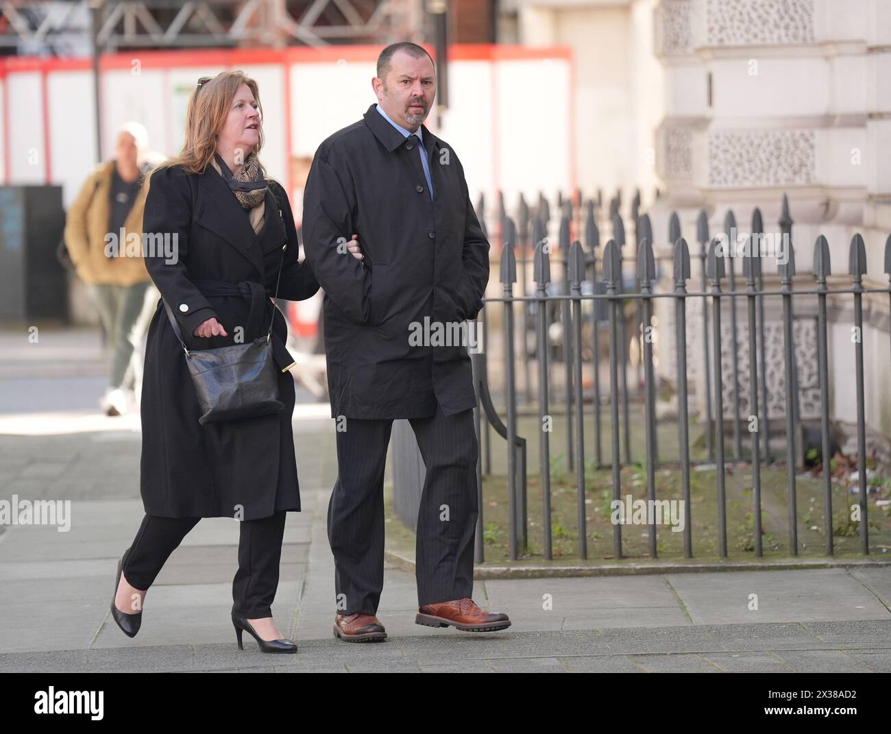 Pc Stephen Smith arriving at Westminster Magistrates' Court, London ...