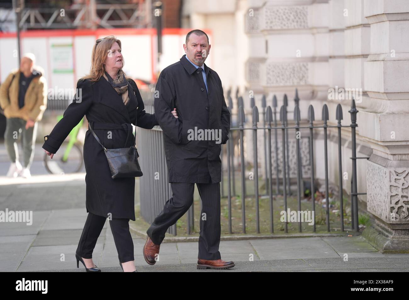 Pc Stephen Smith arriving at Westminster Magistrates' Court, London ...