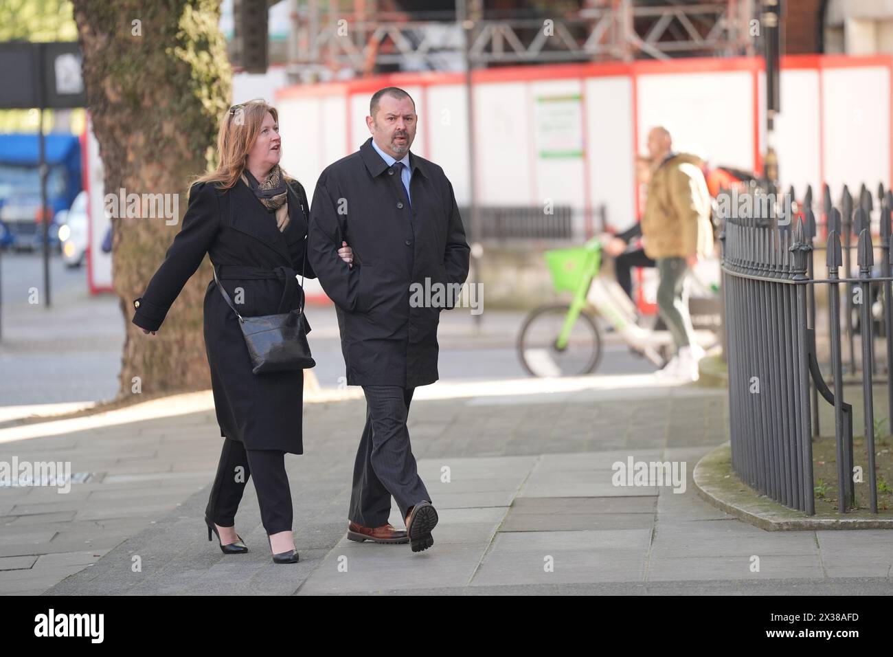 Pc Stephen Smith arriving at Westminster Magistrates' Court, London ...