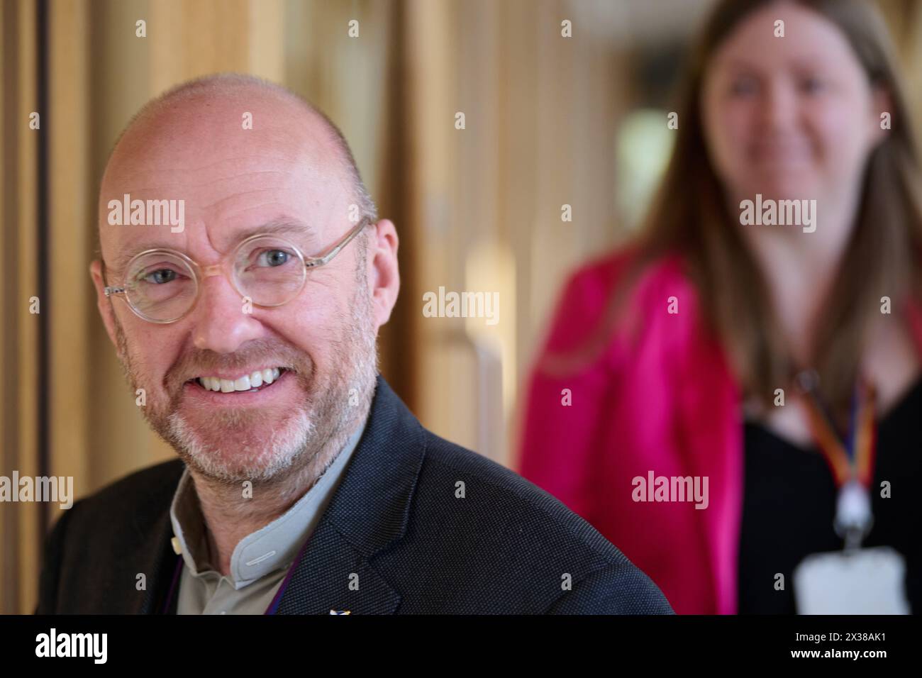 Edinburgh Scotland, UK 25 April 2024. Scottish Greens MSP’s at the Scottish Parliament after the ...