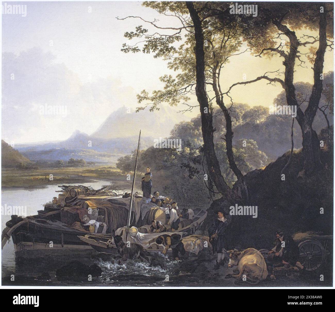 The Ferryboat - Adam Pynacker (1620/1622–1673 Stock Photo - Alamy