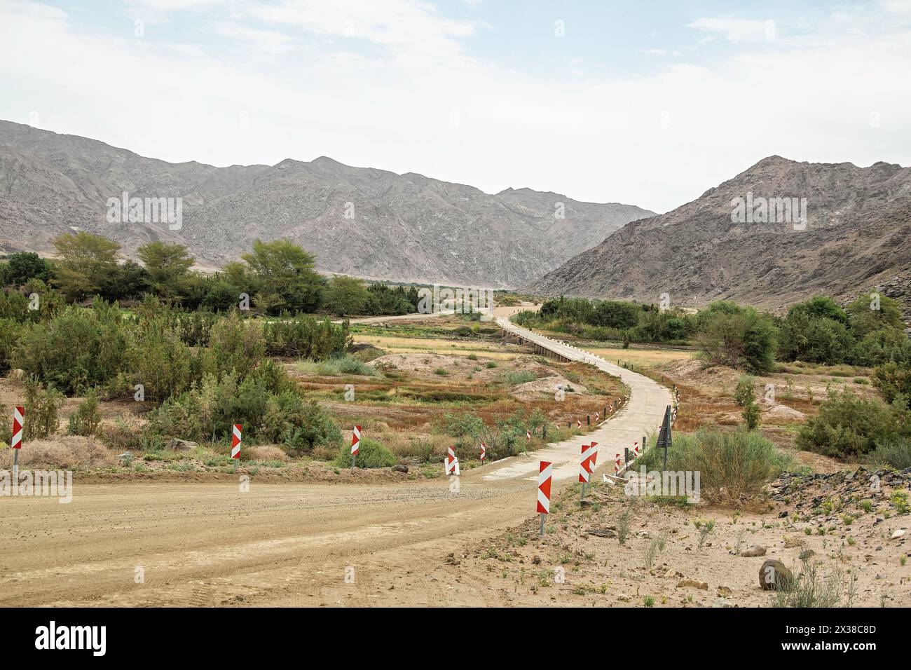 The single track, concrete bridge over the Fish River close to the ...