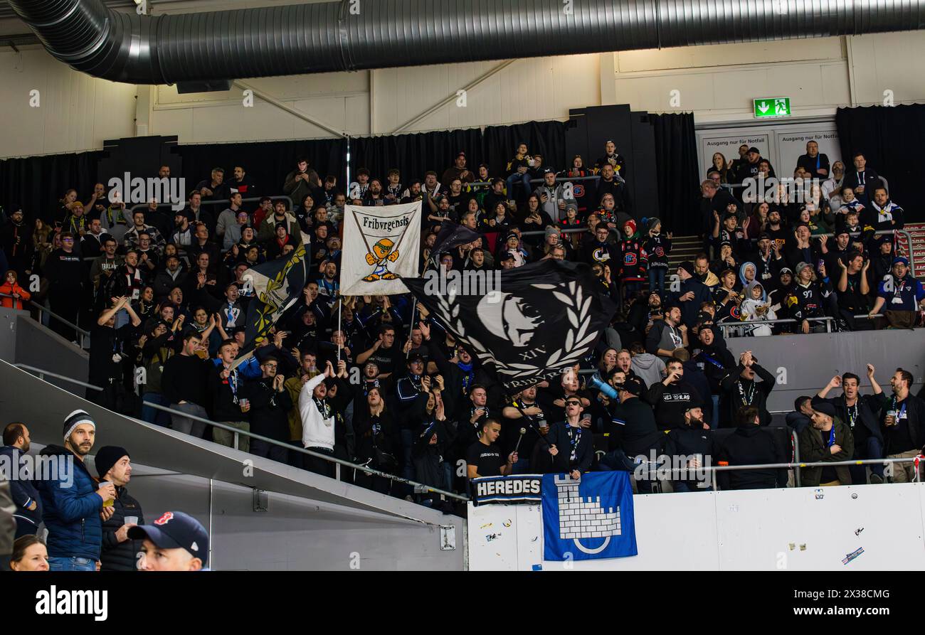 Die Fans des HC Fribourg-Gottéron sind zum ersten Spiel im 2023 ...