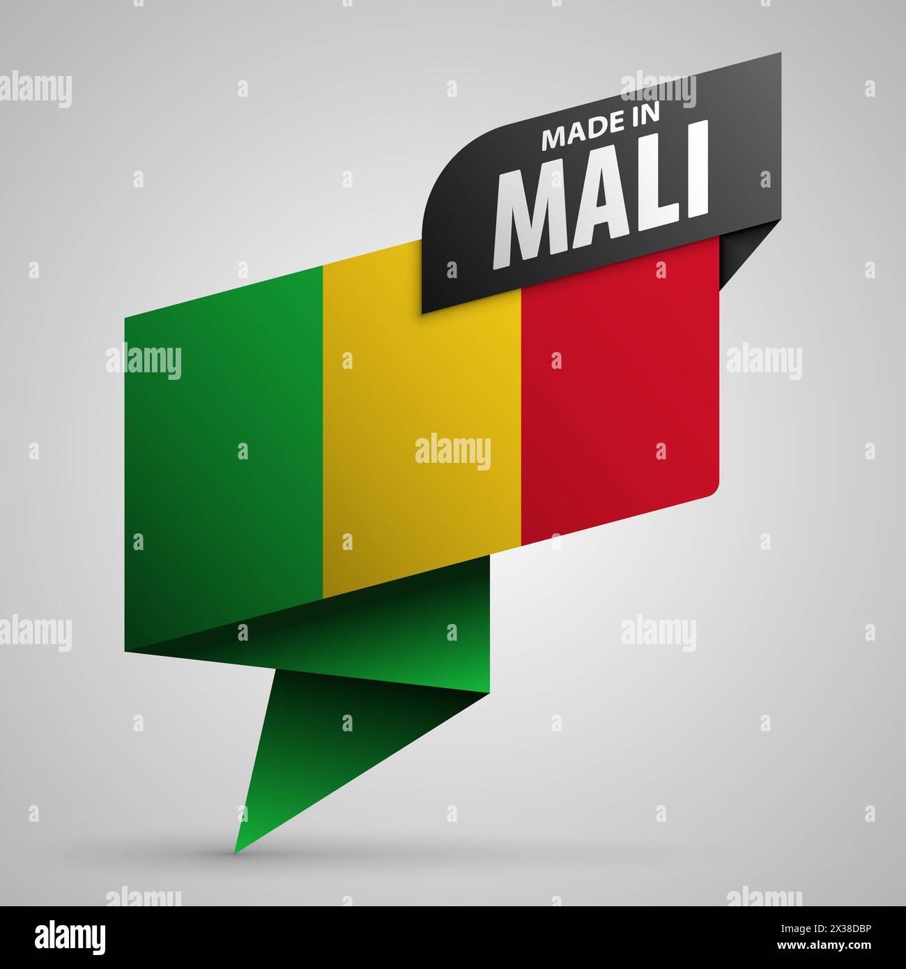 Made in Mali graphic and label. Element of impact for the use you want ...