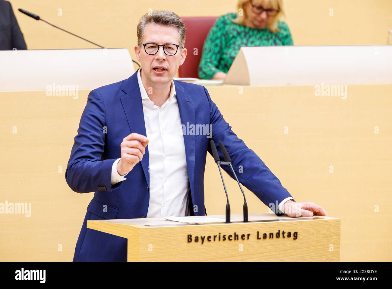 Munich, Germany. 25th Apr, 2024. Markus Blume (CSU), Minister of ...
