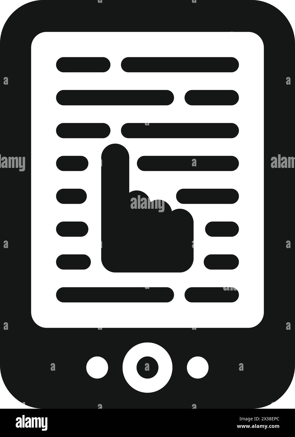 Creative training reading icon simple vector. Device app. Digital ...
