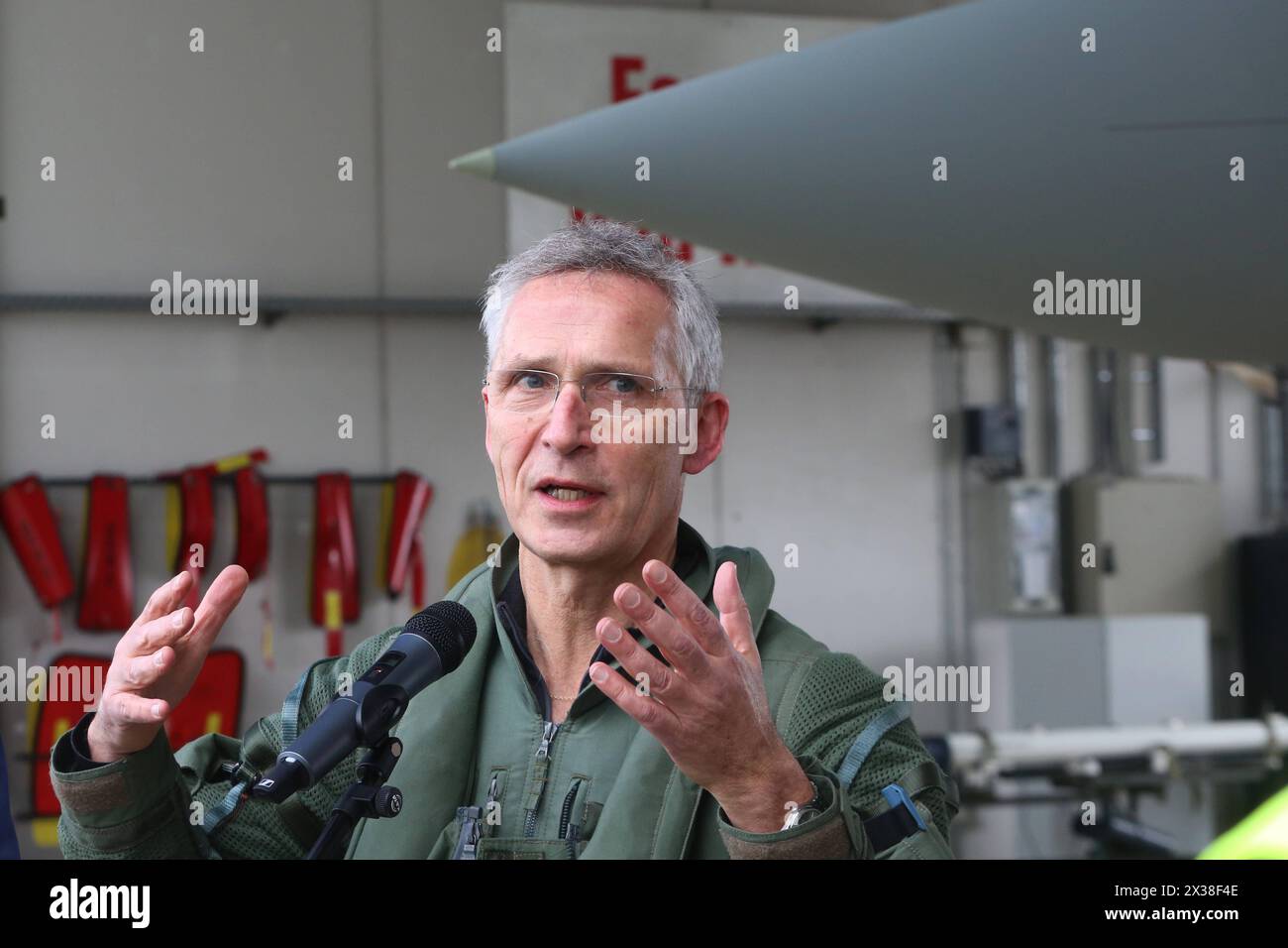 Der Nato-Generalsekretär Jens Stoltenberg besucht am Donnerstag 25.04. ...