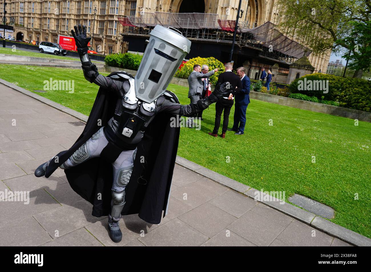 Mayor of London election candidate Count Binface poses in front of ...