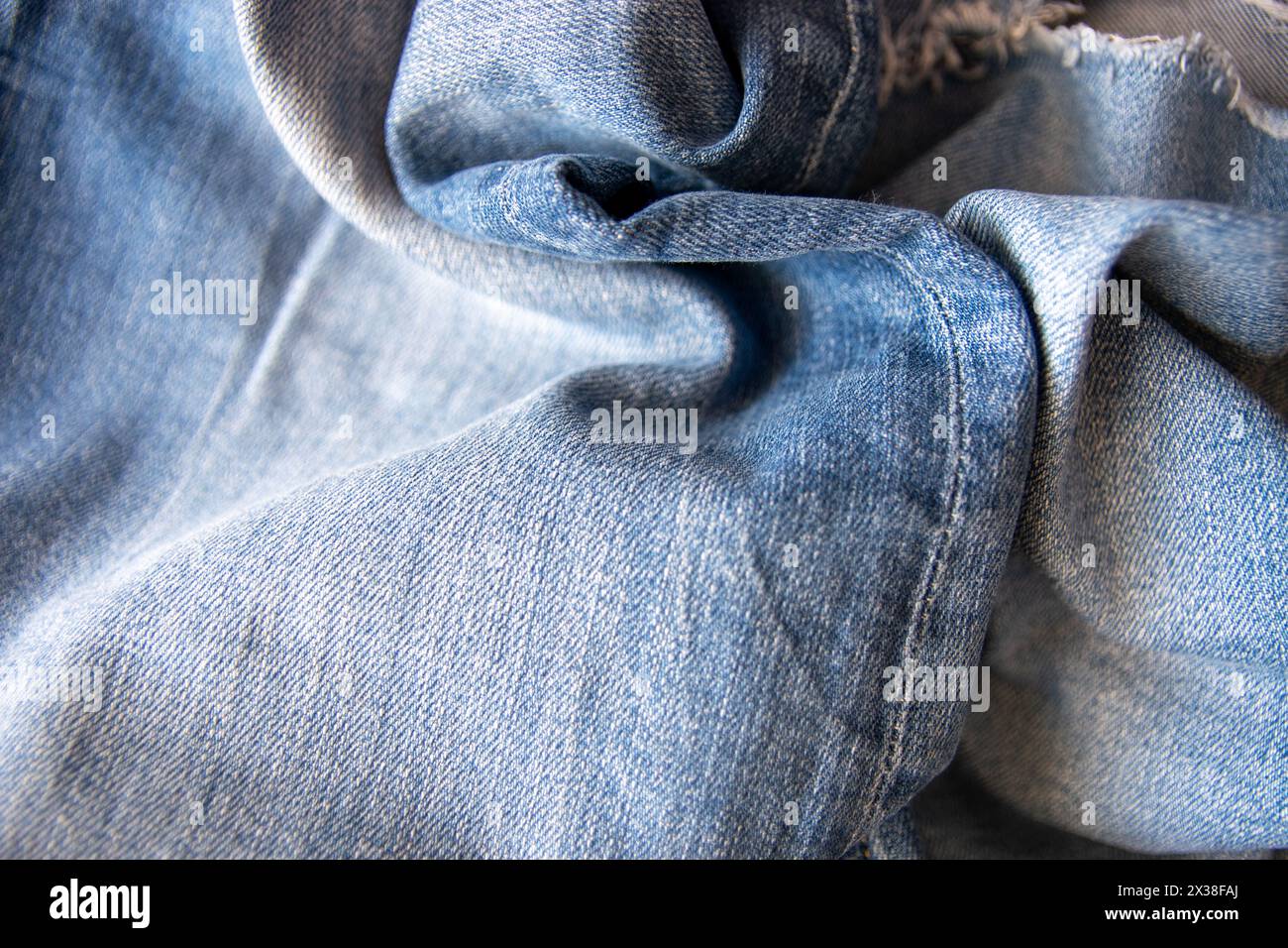 Blue jeans cotton gentle texture clothes. Textile cloth background ...