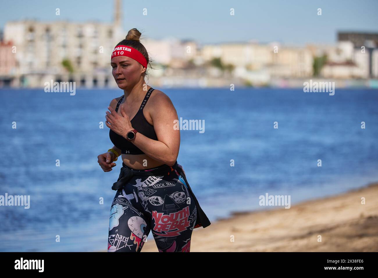 Chubby Ukrainian woman running the marathon distance at the Spartan ...