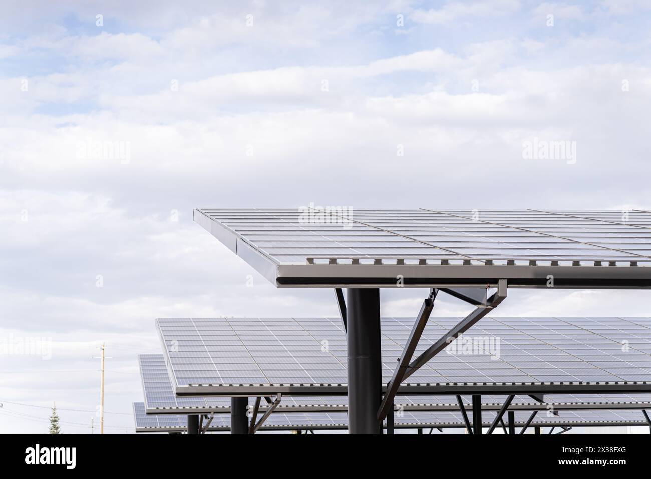 Solar panels used generate electricity hi-res stock photography and ...