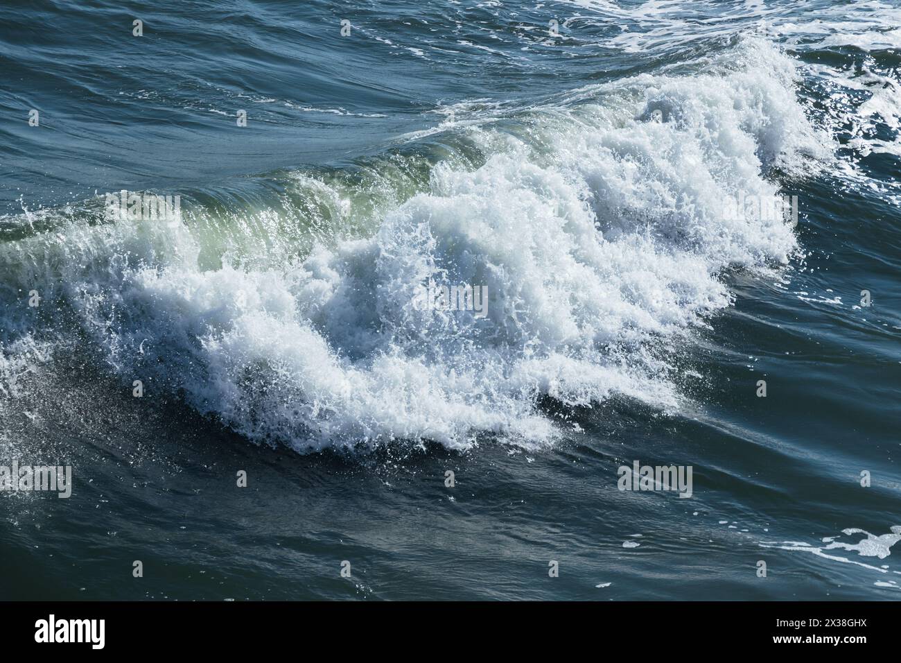 Stormy sea water surface with big waves, natural background photo Stock ...