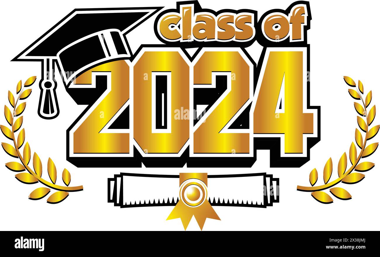 Class of 2024 vector vectors hi-res stock photography and images - Alamy