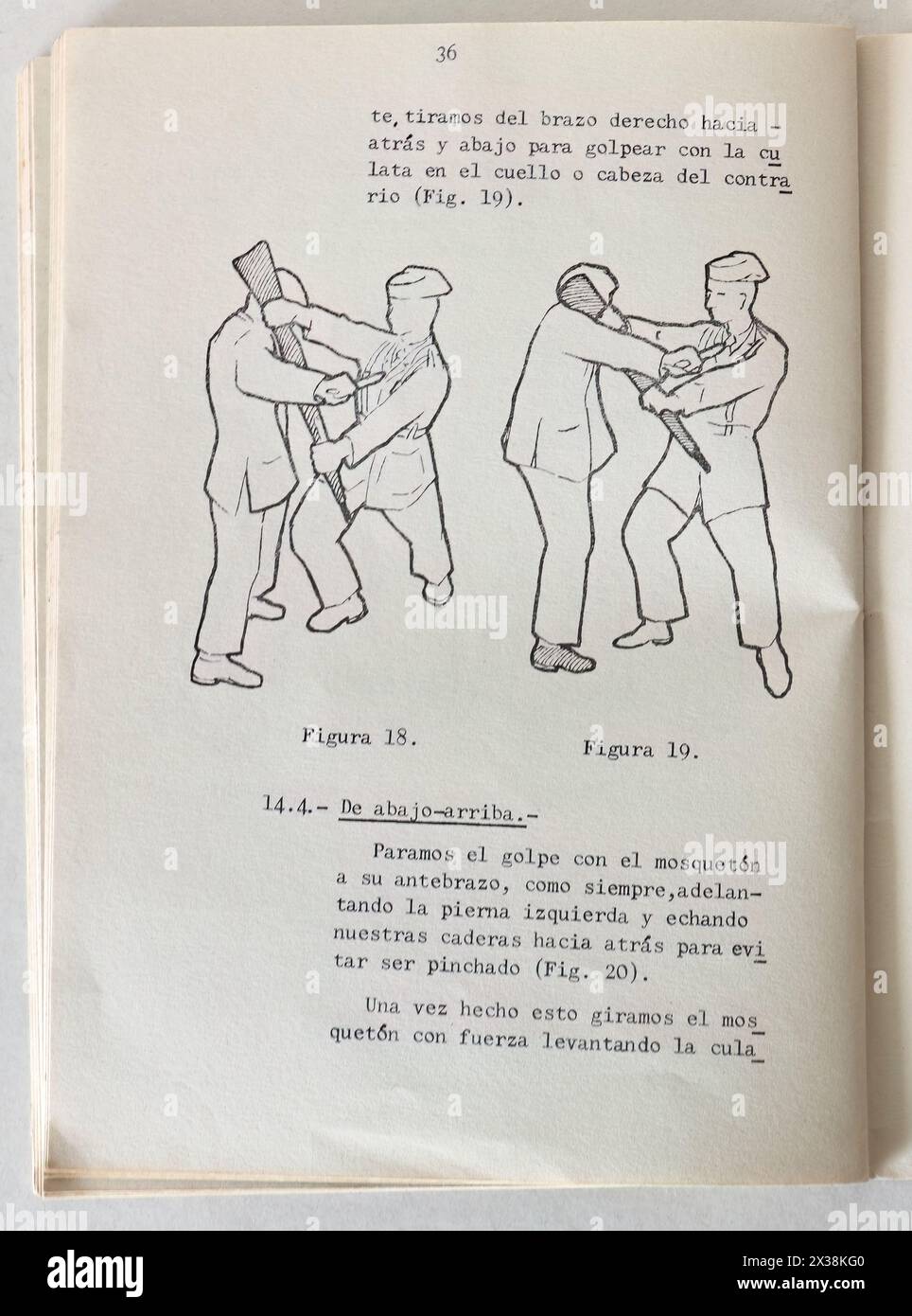 Pages with illustrated instructions for dealing with an armed criminal ...