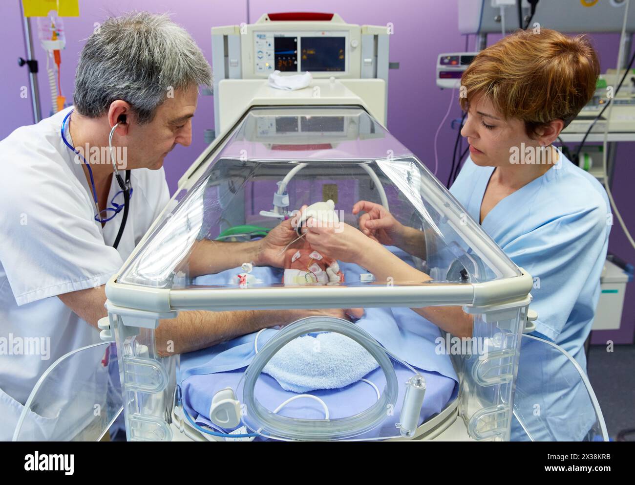Incubator, Medical care, Neonate Intensive care Unit, ICU, Hospital ...