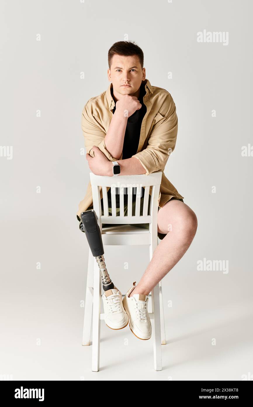 Fashion designer prosthetic leg posing hi-res stock photography and ...
