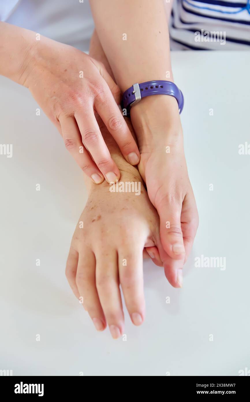 Occupational therapy, physiotherapy, hands: relaxing exercise ...