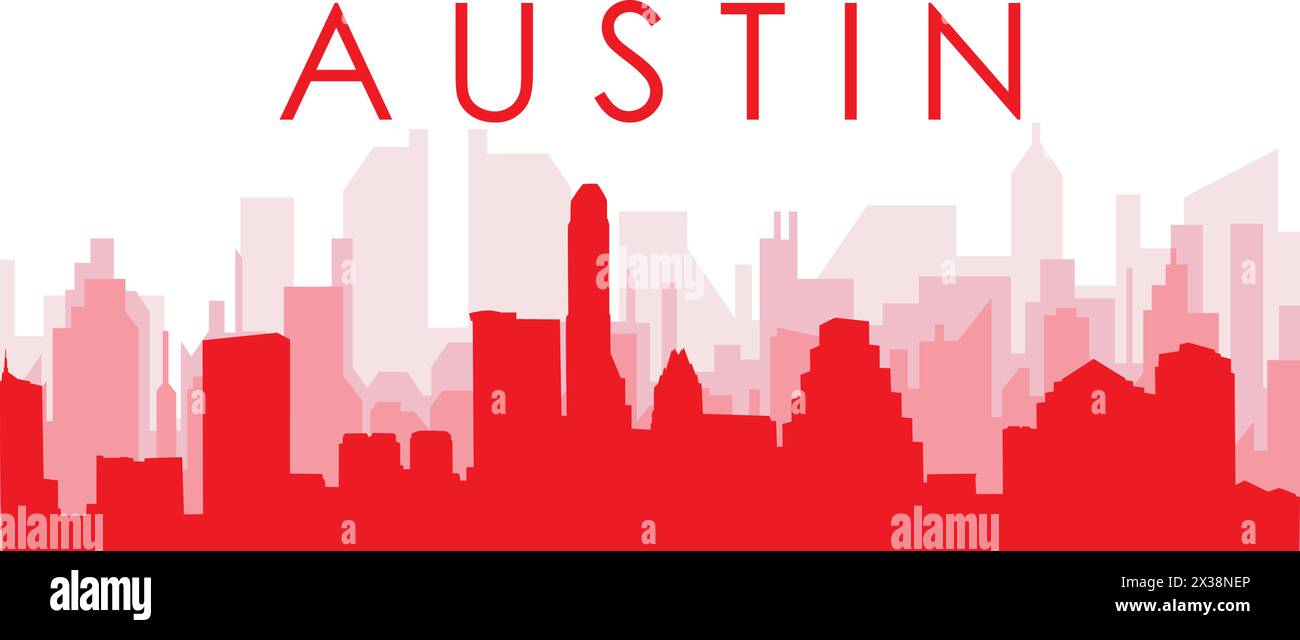 Austin skyline silhouette hi-res stock photography and images - Alamy