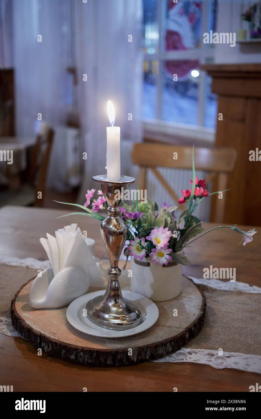 Candlestick in living room hi-res stock photography and images - Alamy
