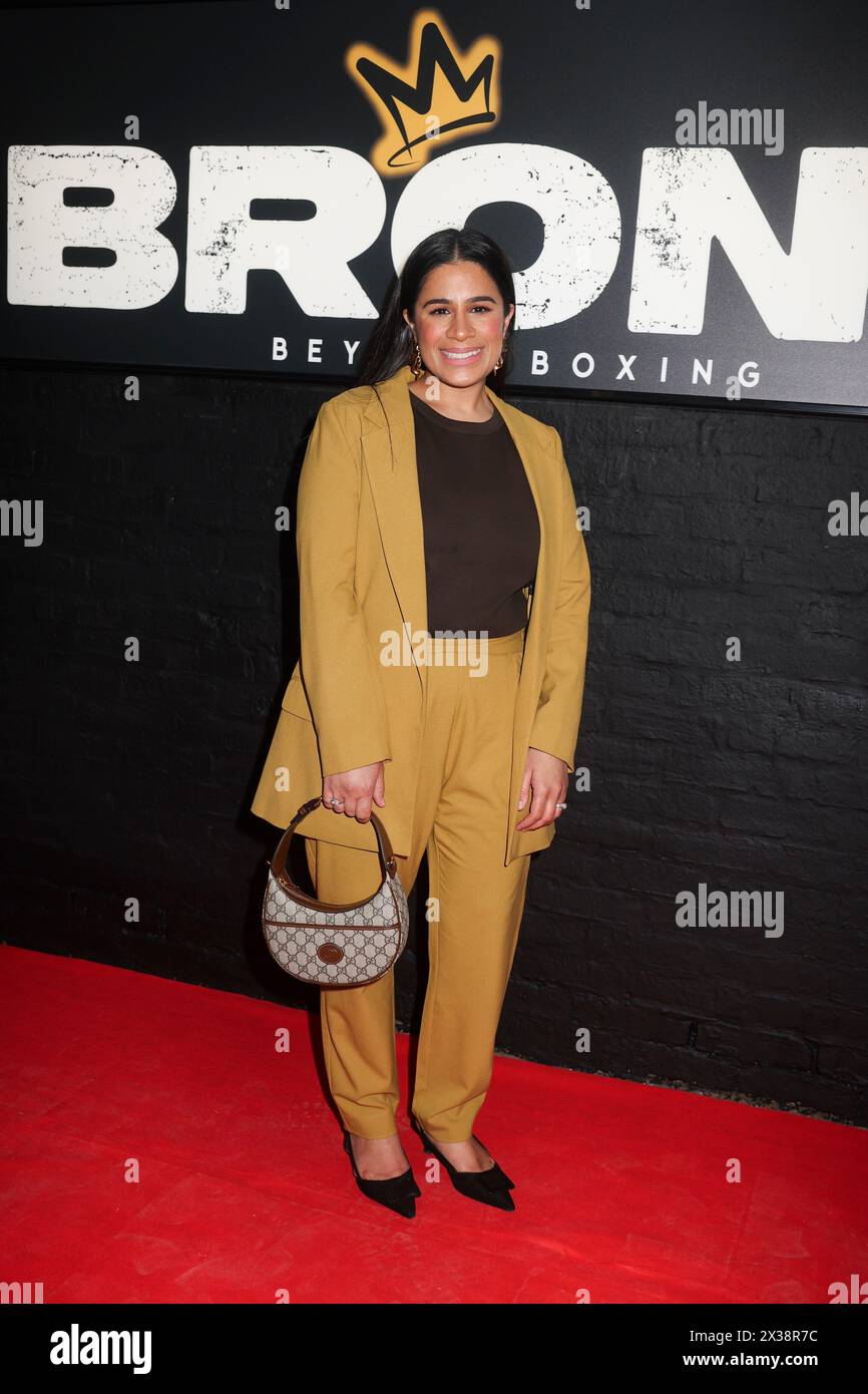 London, UK. 24th Apr, 2024. Amina Khan attends the Bronx Boxing Club ...
