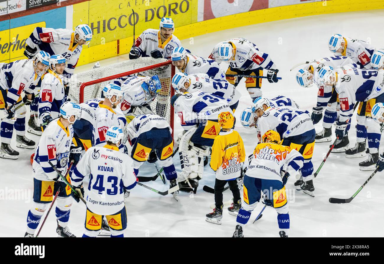 Das Team des EV Zug ist zu Gast in der Stimo Arena. Hier trifft der amtierende Schweizermeister ...