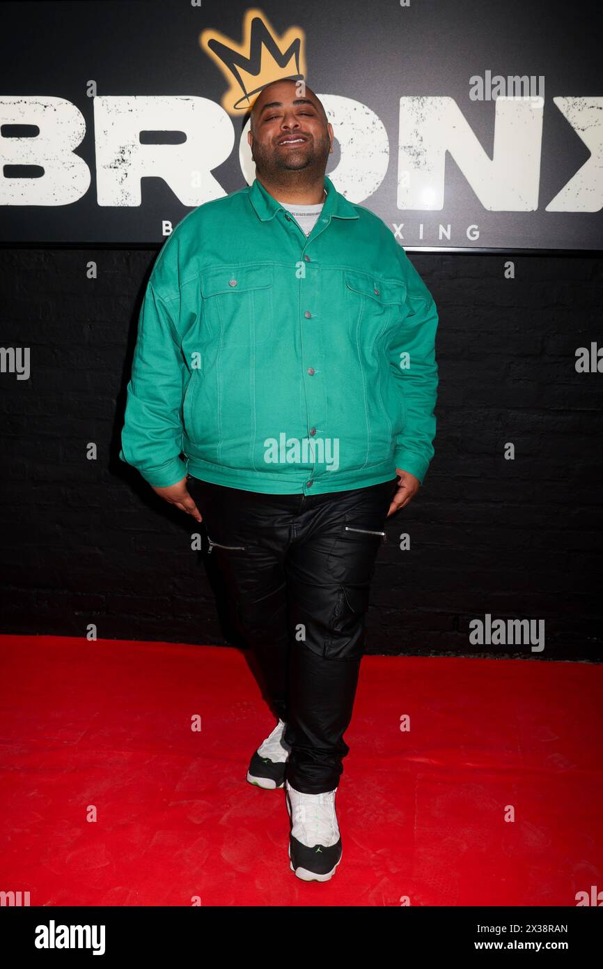 London, UK. 24th Apr, 2024. Sugapuff attends the Bronx Boxing Club ...