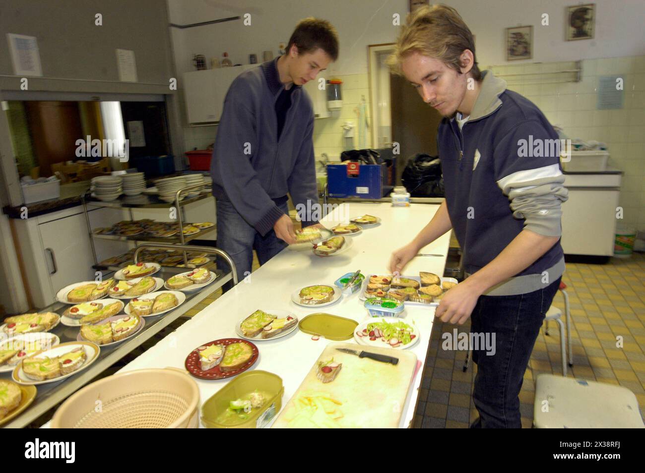 the cook or chef working in the kitchen working in the kitchen Stock ...