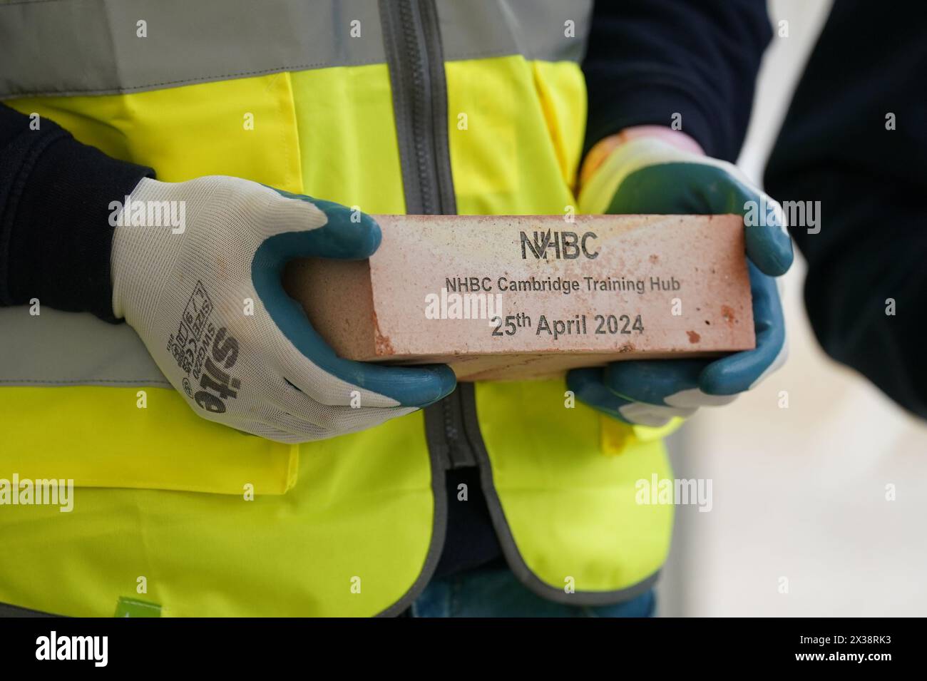 The Princess Royal is presented with a commemorative brick during a ...
