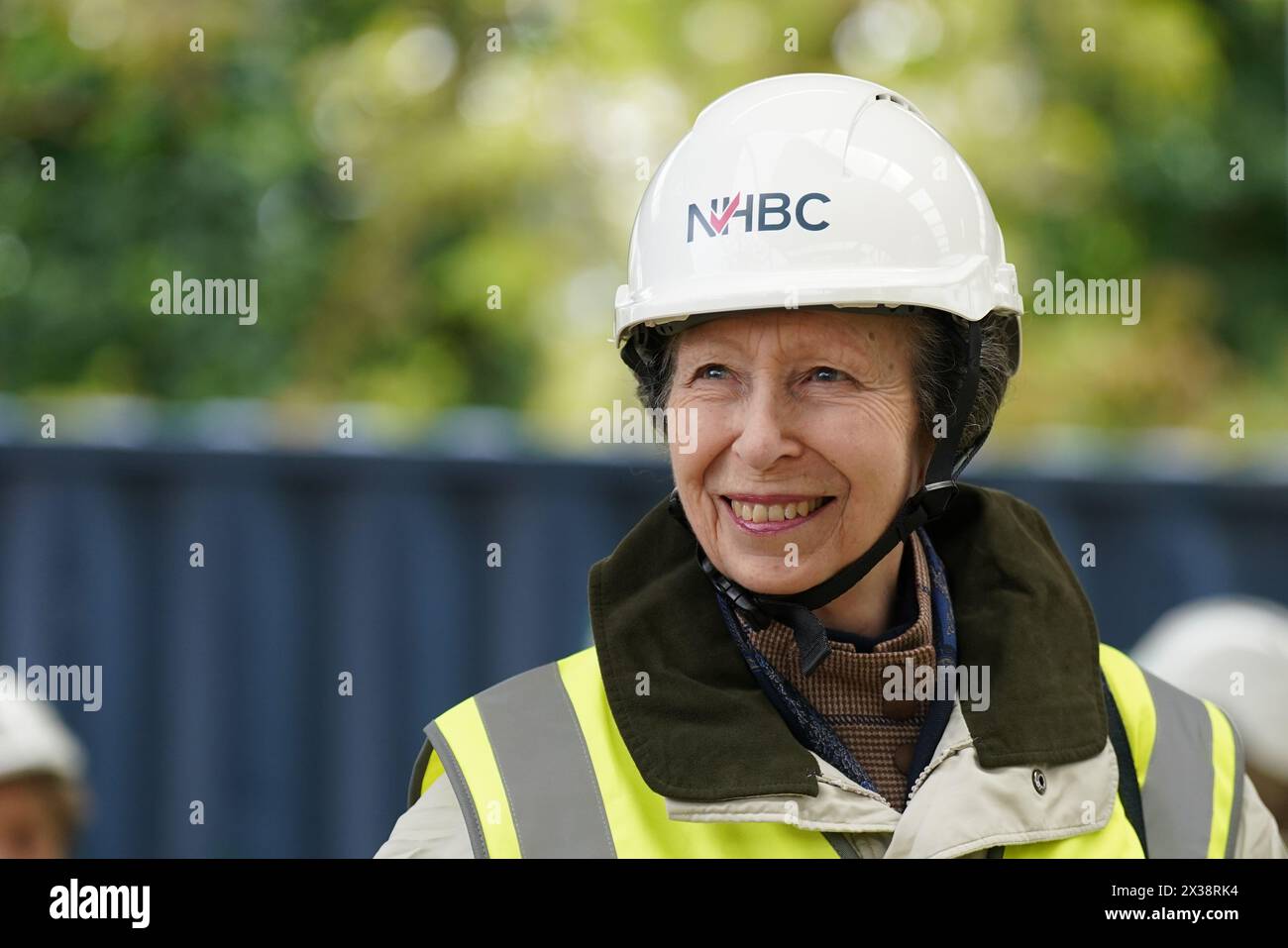 The Princess Royal during a visit to the NHBC Training Hub in Cambridge ...