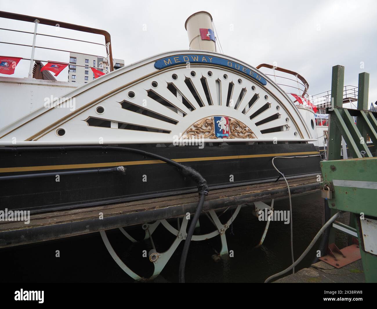 Gillingham, Kent, UK. 25th Apr, 2024. Historic paddlesteamer Medway ...