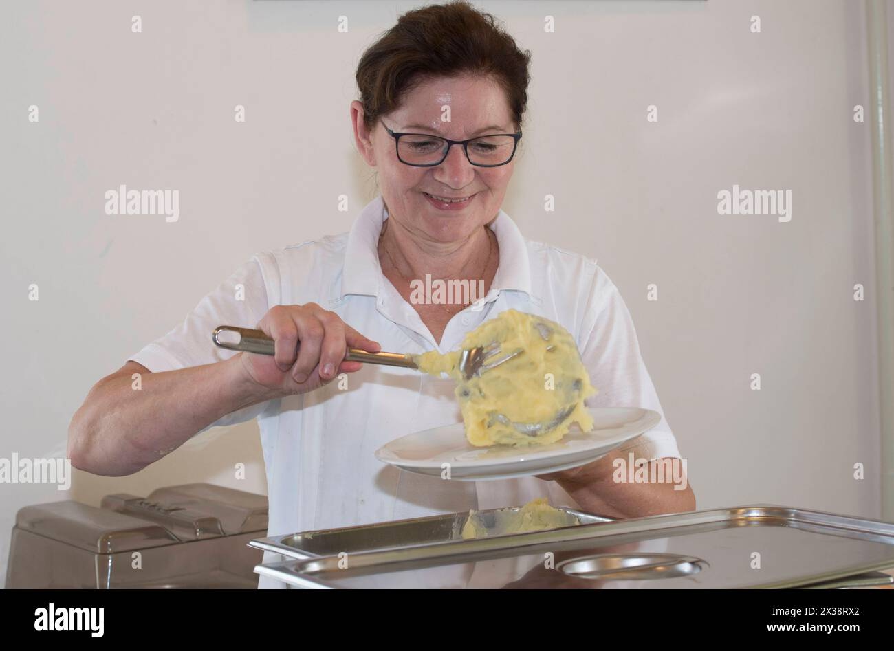 the cook or chef working in the kitchen working in the kitchen Stock ...